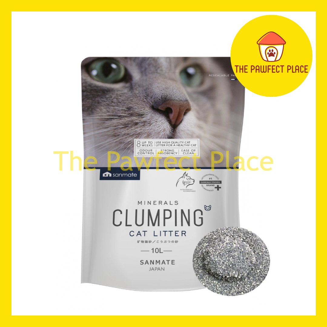 SANMATE SANKING 10Liter 7kg Japanese Mineral Clumping Cat Litter Sand ...